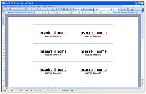 Modelli di stampa - negozio online badgepoint® - badge portanome "Made ...